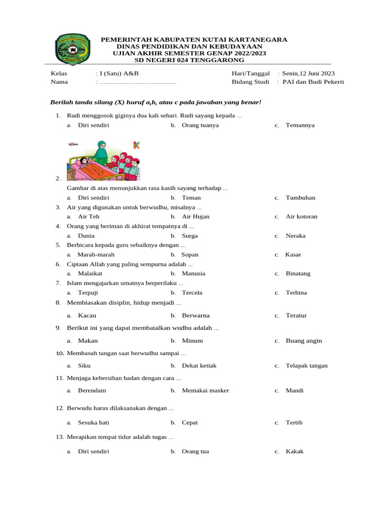 Soal Uas Genap 2023 | PDF