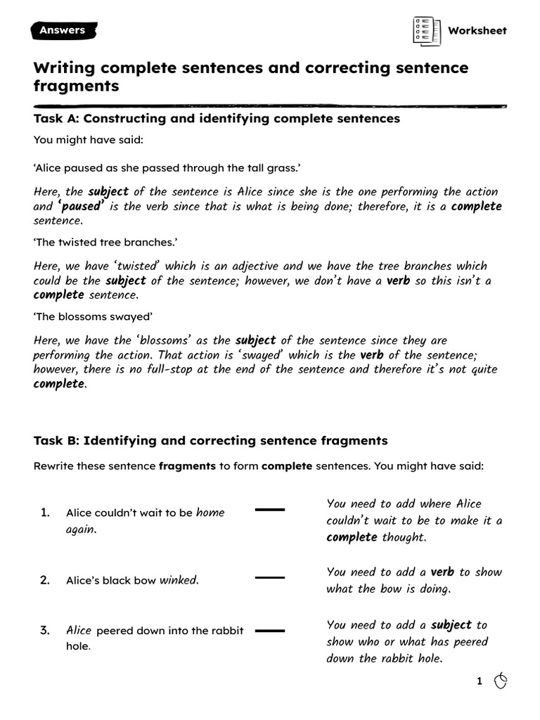 worksheet-answers | PDF | Semantic Units | Linguistic Morphology
