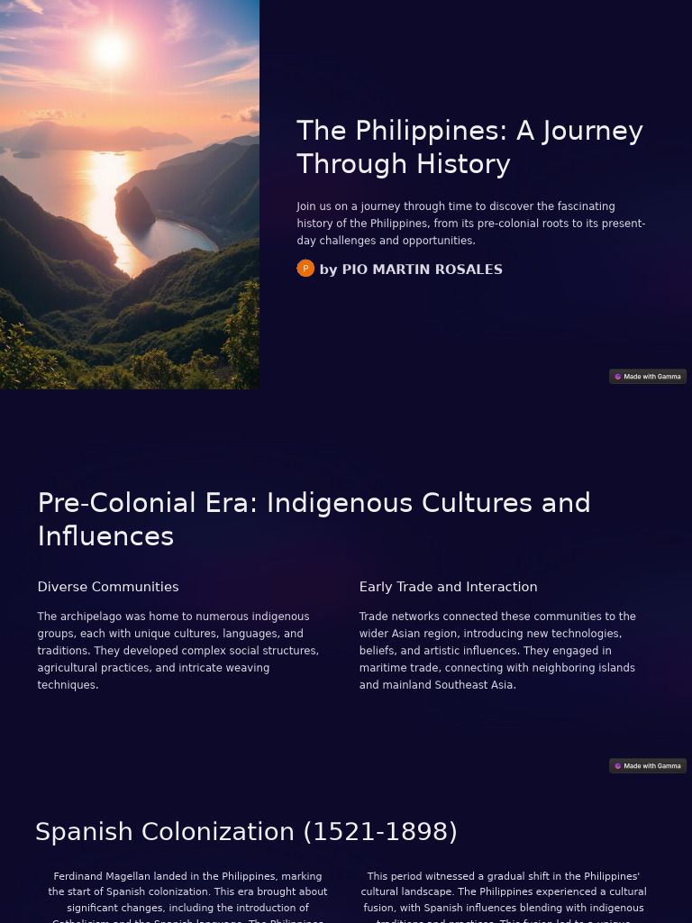 The Philippines A Journey Through History | PDF | Philippines | Spanish ...