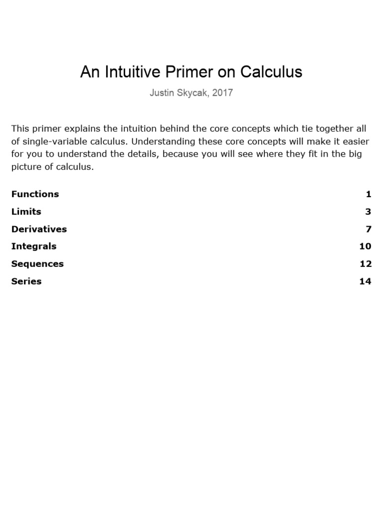 jpskycak-calc_primer | PDF | Limit (Mathematics) | Area