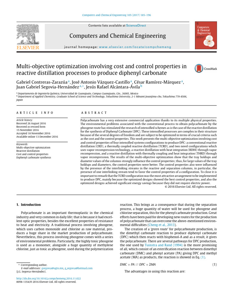 Paper Computers 2017 | PDF | Distillation | Mathematical Optimization