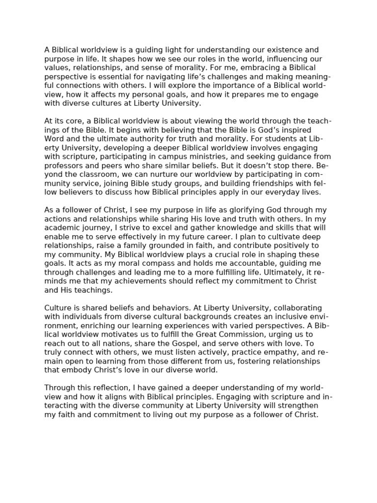 Biblical Worldview Charles Williams | PDF | Bible | Meaning Of Life