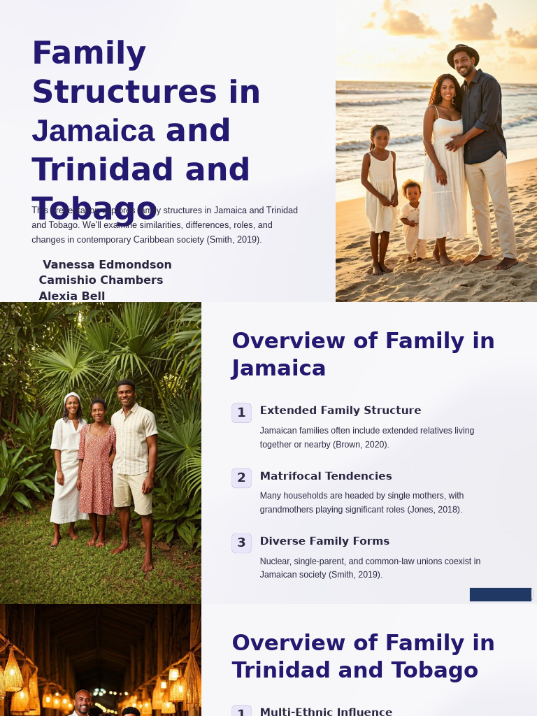 Family Structures in Jamaica & Trinidad | PDF | Family | Jamaica