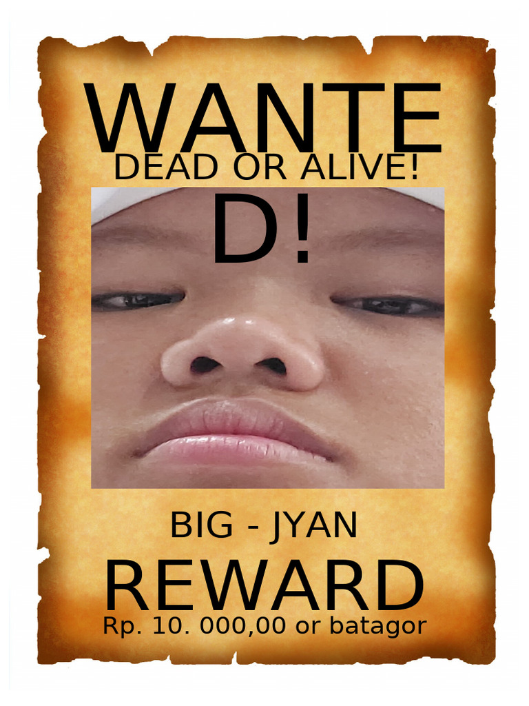 Wanted Poster Template A | PDF