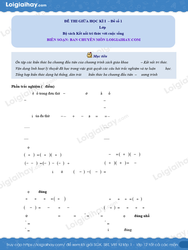 ĐỀ 1. GHK 1. TOÁN 8 | PDF