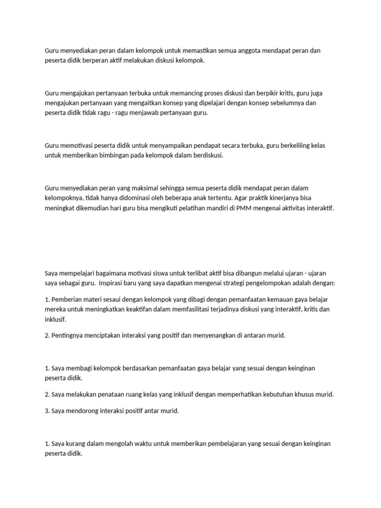 PMM Aktivitas Interaktif | PDF