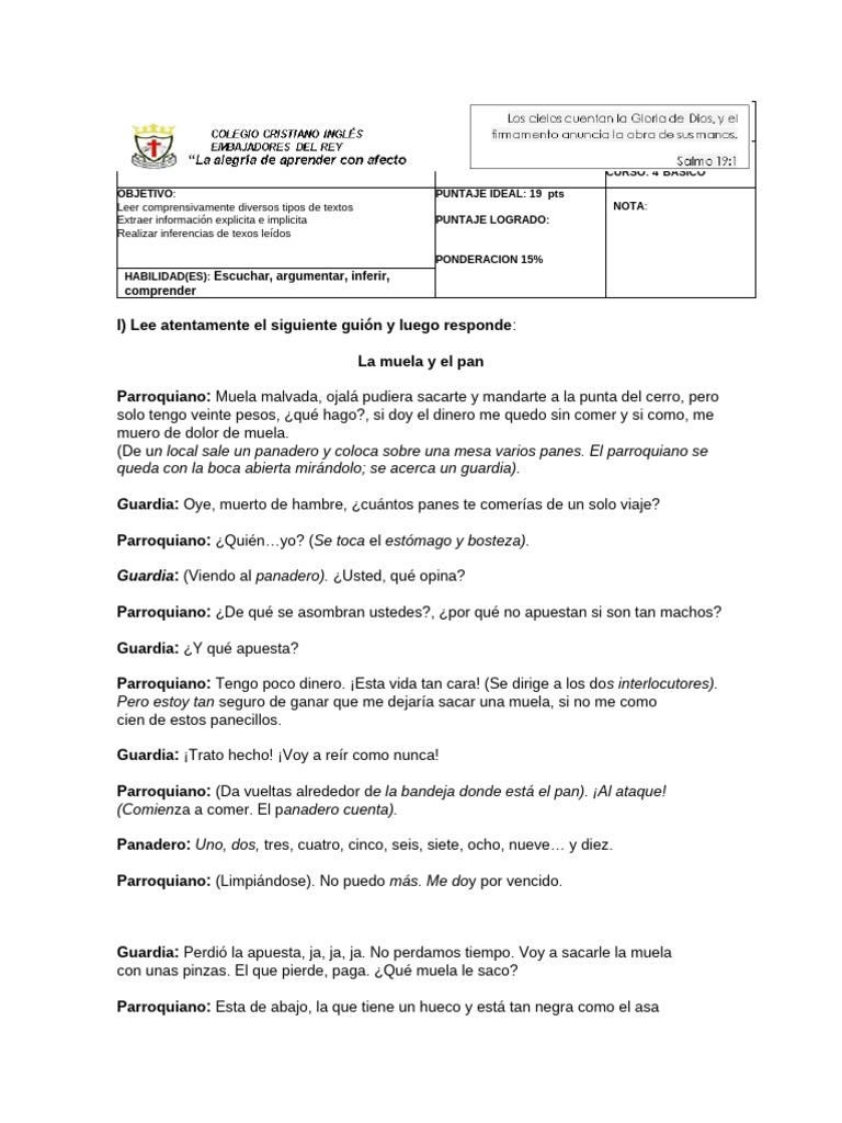 Obra Dramatica 4° | PDF