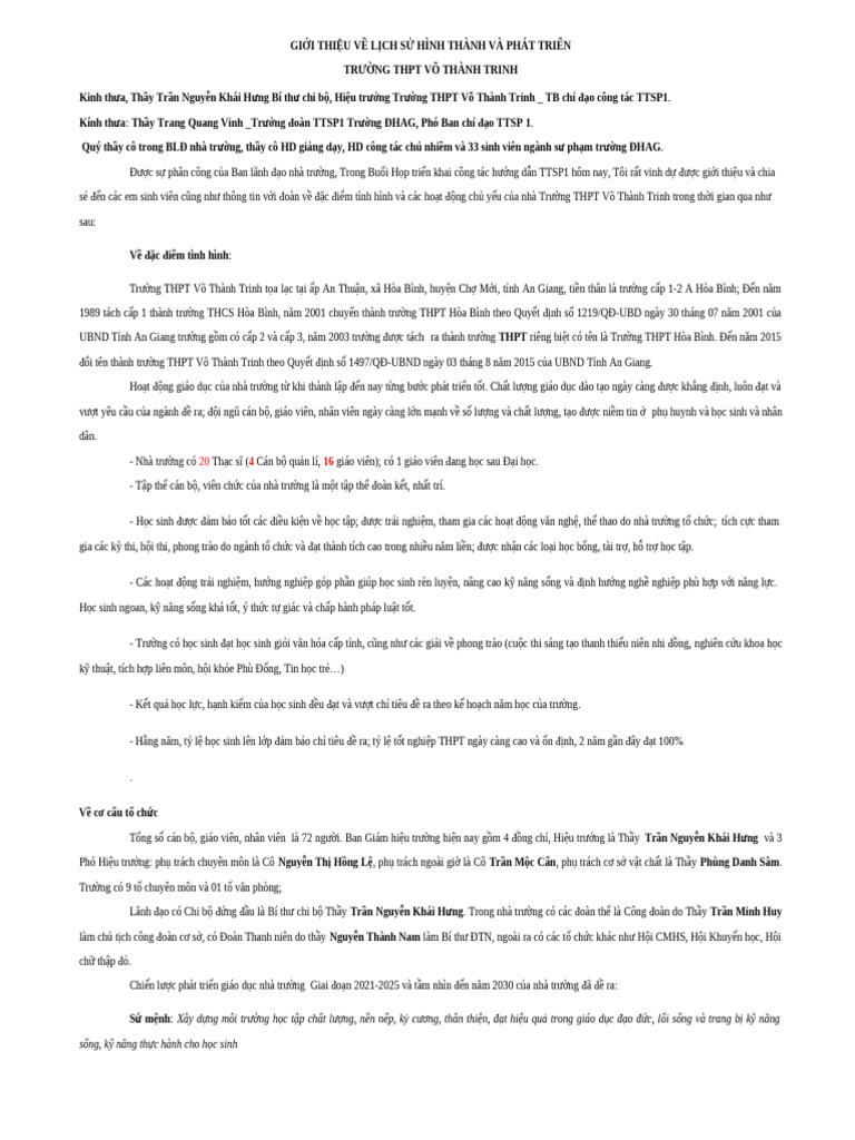 4. BC- ĐẶC ĐIỂM VTT- KTSP 2024 | PDF