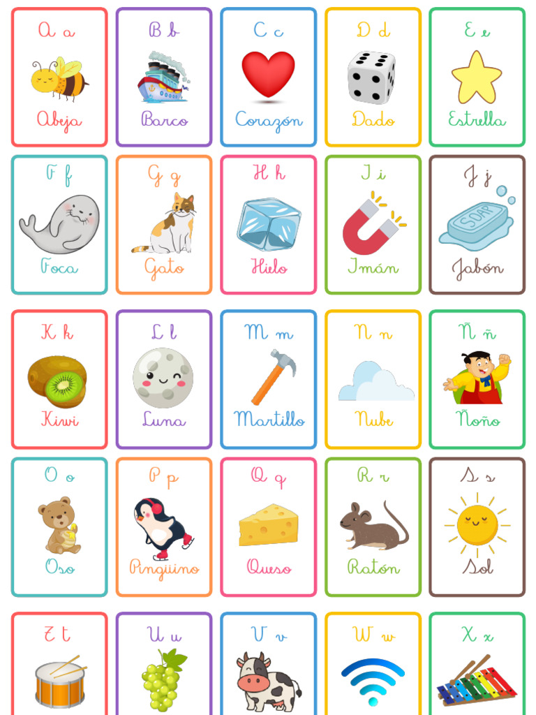 Abecedario Cursiva - 083226 | PDF