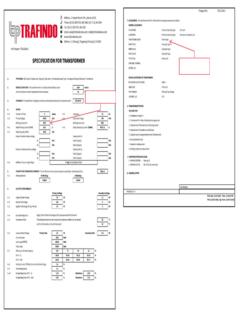 Spec - 3000 kVA - R3 | PDF