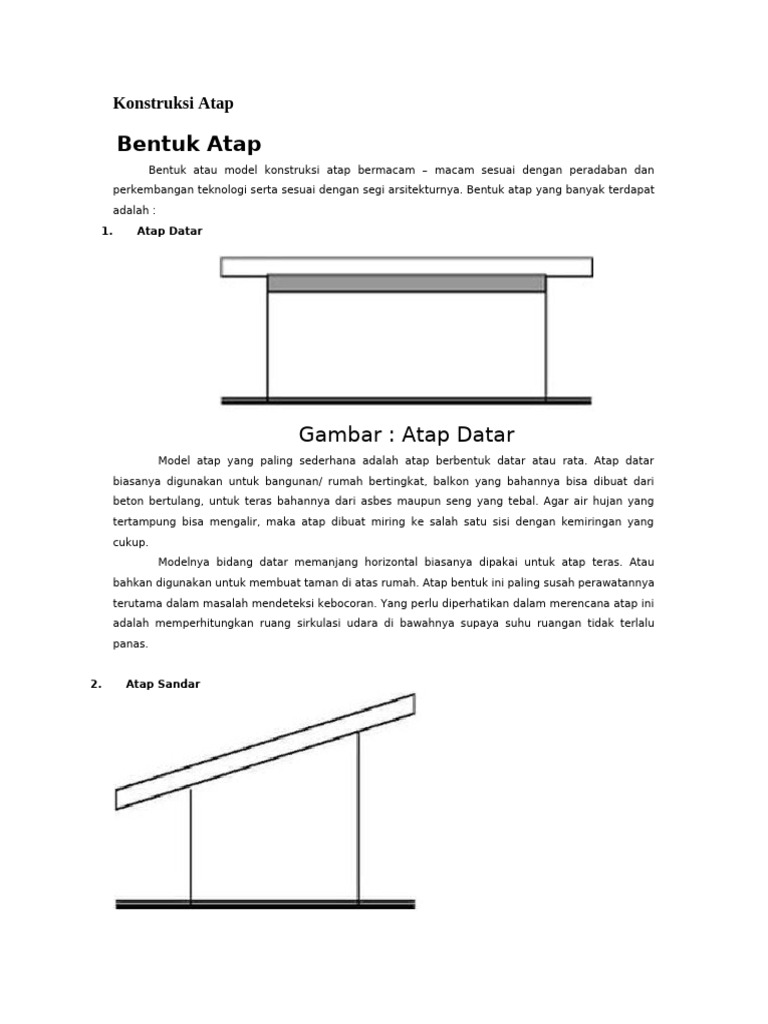 Macam-Macam Bentuk Atap Rumah | PDF | Griya & Taman | Teknologi & Rekayasa
