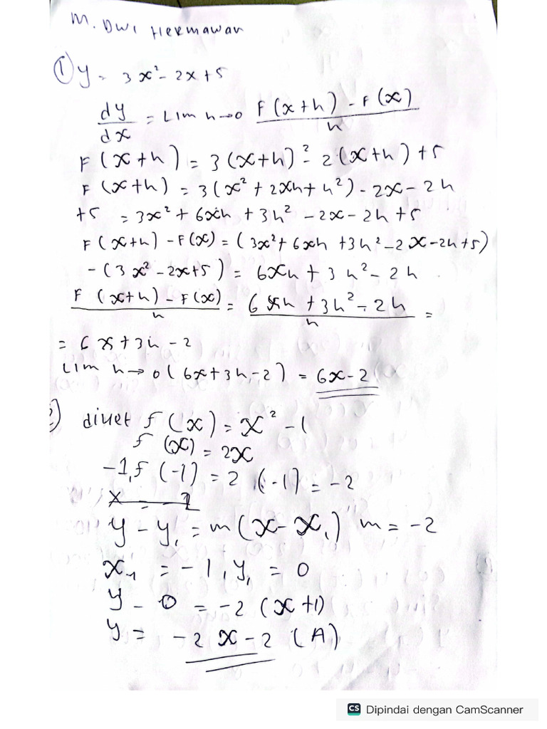 Tugas 2 (Kalkulus) | PDF