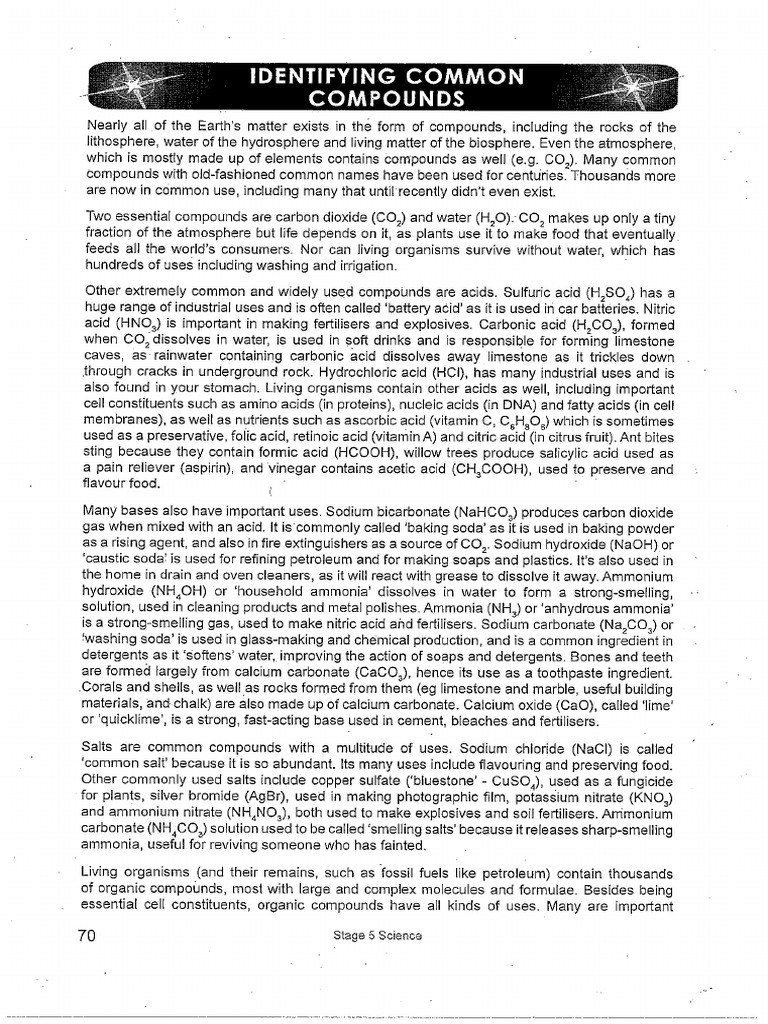 Chemistry Revision Booklet | PDF