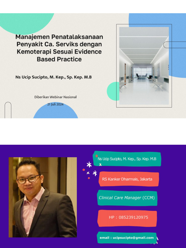 Manajemen Penatalaksanaan Penyakit Ca. Serviks Dengan Kemoterapi Sesuai ...