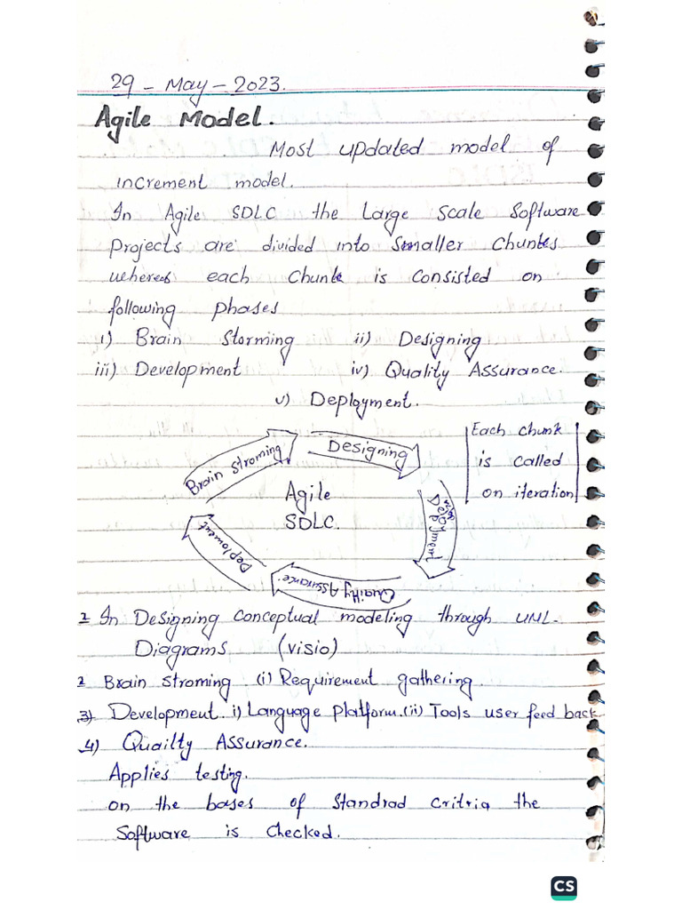 Software Engineering Notes by Tahir Hassan | PDF