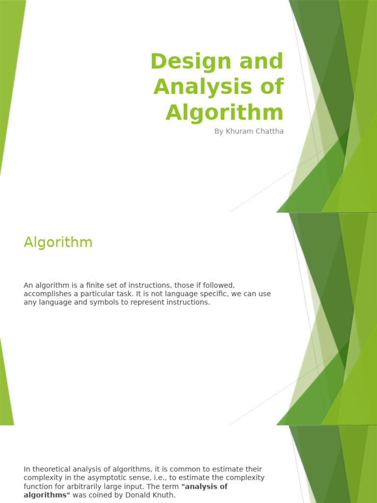 Design & Analysis of Algorithm | PDF | Algorithms | Time Complexity Design & Analysis of Algorithm | PDF | Algorithms | Time Complexity