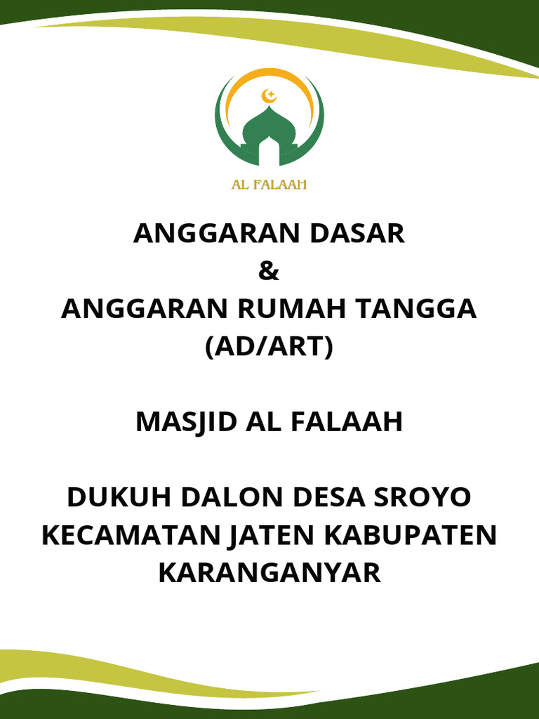 Ad/art Masjid | PDF