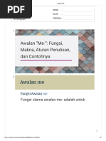 Latihan Soal Awalan Me | PDF