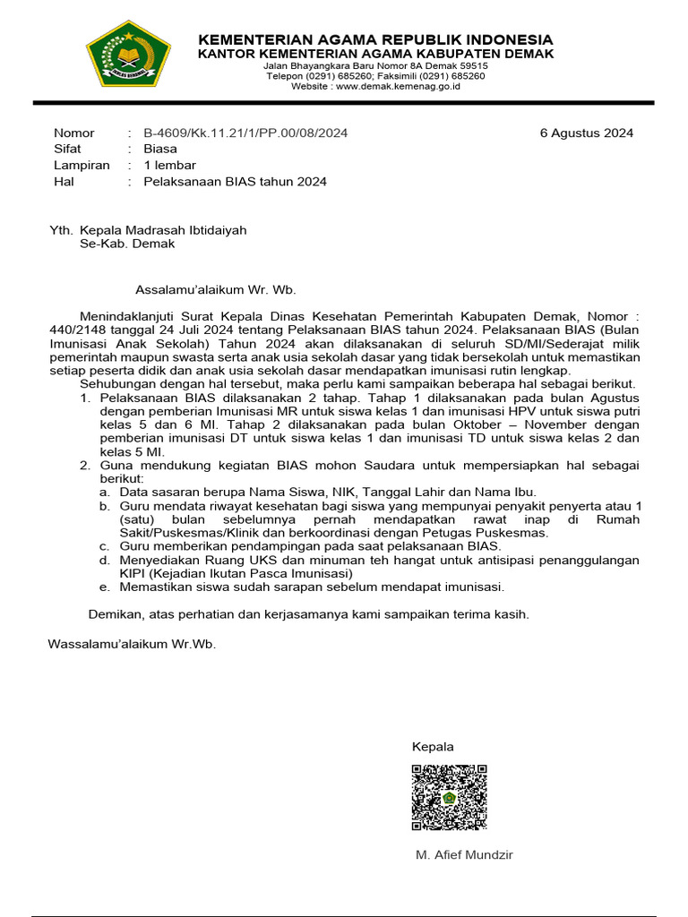 Surat-Edaran - Pelaksanaan BIAS 2024 - SRIKANDI | PDF Surat-Edaran - Pelaksanaan BIAS 2024 - SRIKANDI | PDF