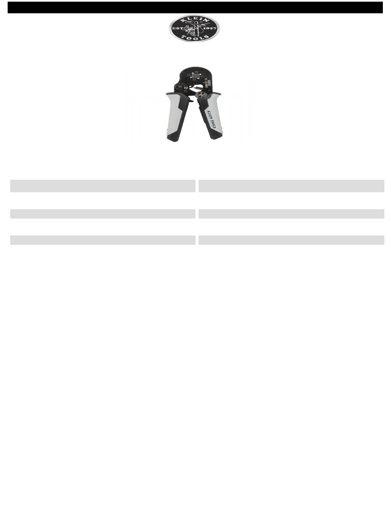 Kleintools Datasheet Es 34055 | PDF