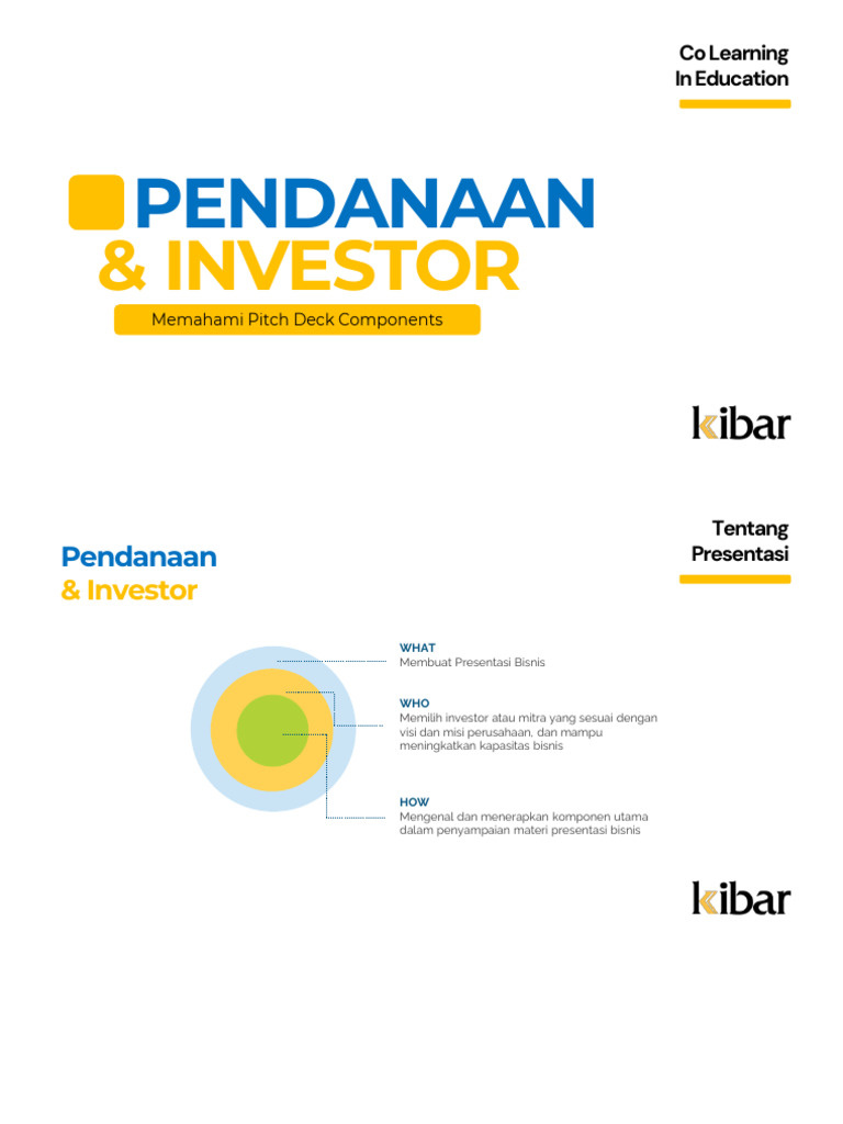 Memahami Konsep Pendanaan & Investor Oleh Aras Raya Foundation | PDF