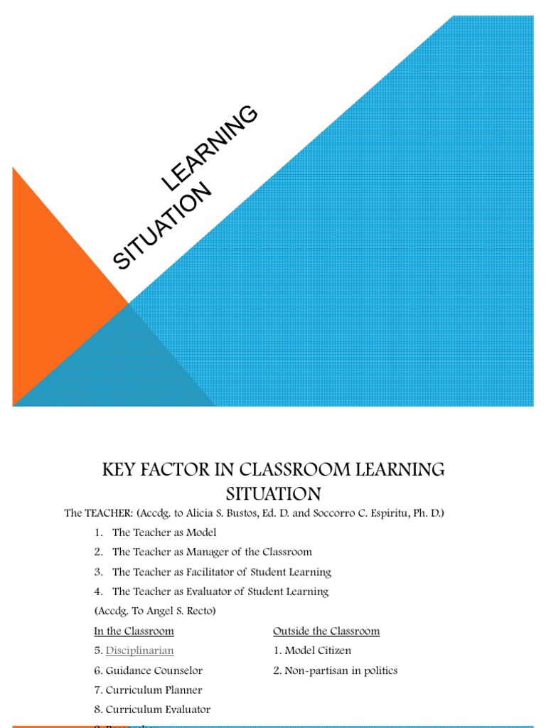 Learning Situation | PDF | Motivation | Motivational