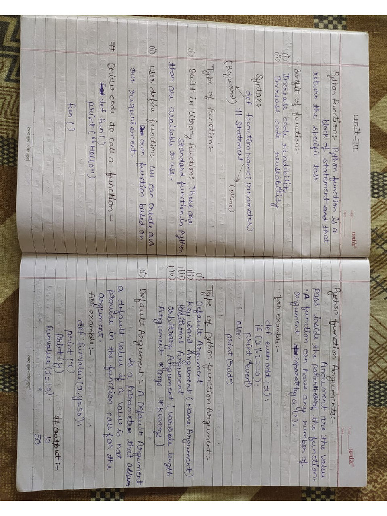 Python Unit 3 Notes | PDF