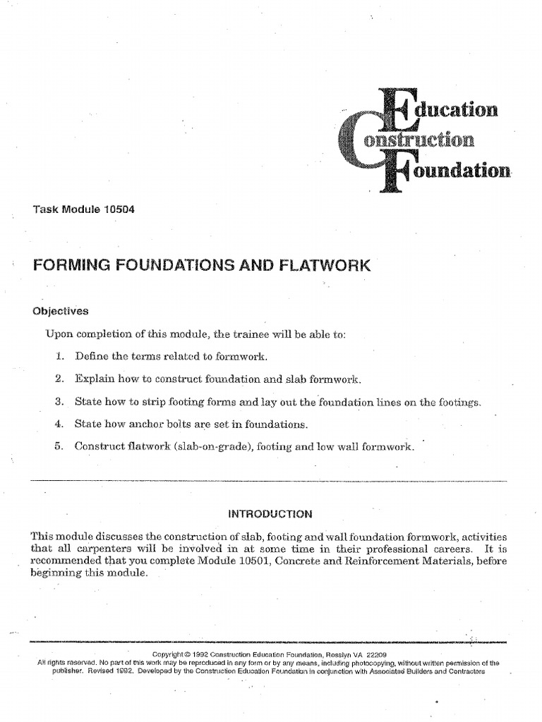 Formworks | PDF