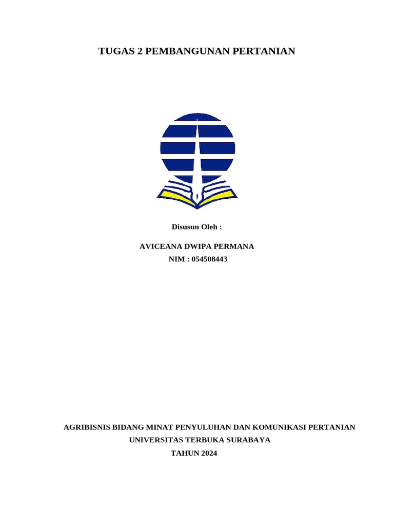 AVICEANADP - Tugas 2 Tuton-LUHT4210 | PDF | Ilmu Sosial | Teknologi & Rekayasa