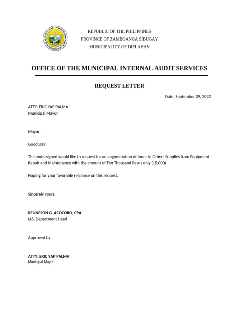 Request For Augmentation | PDF