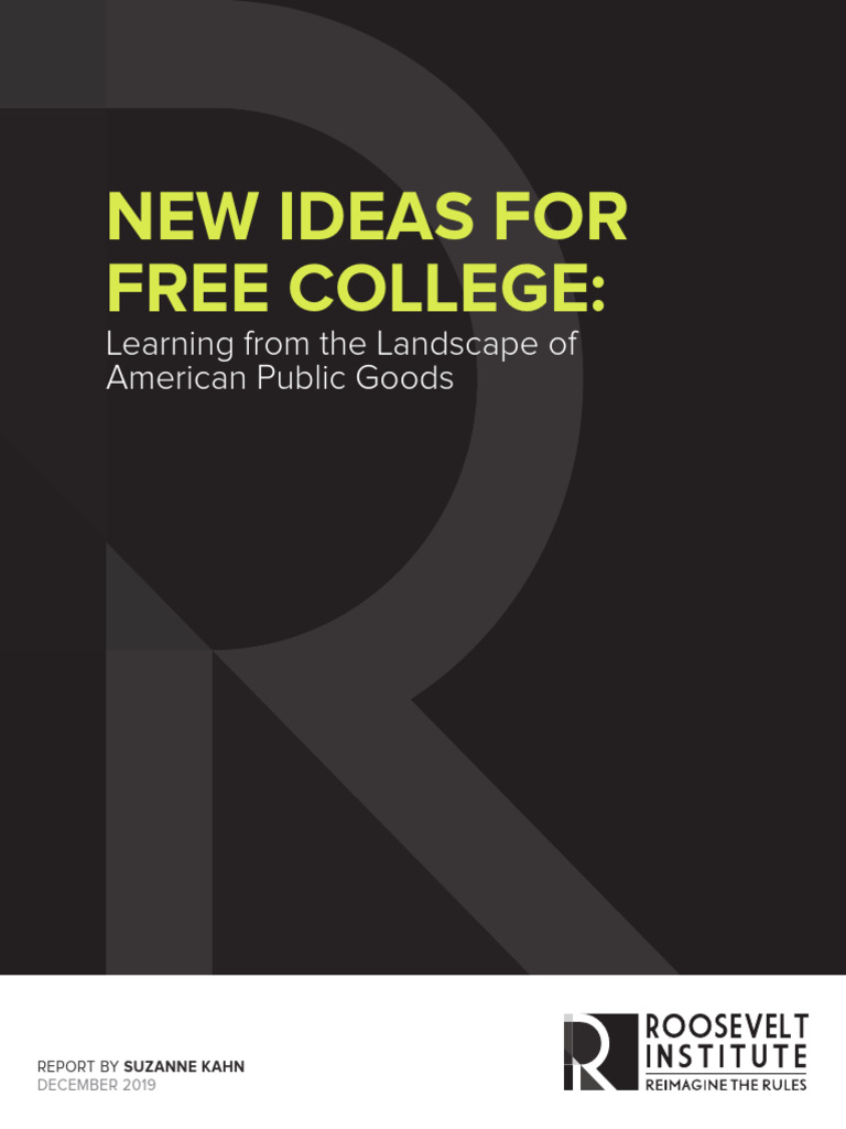 RI NewIdeasForFreeCollege Report 201912 | PDF | Medicare (United States ...