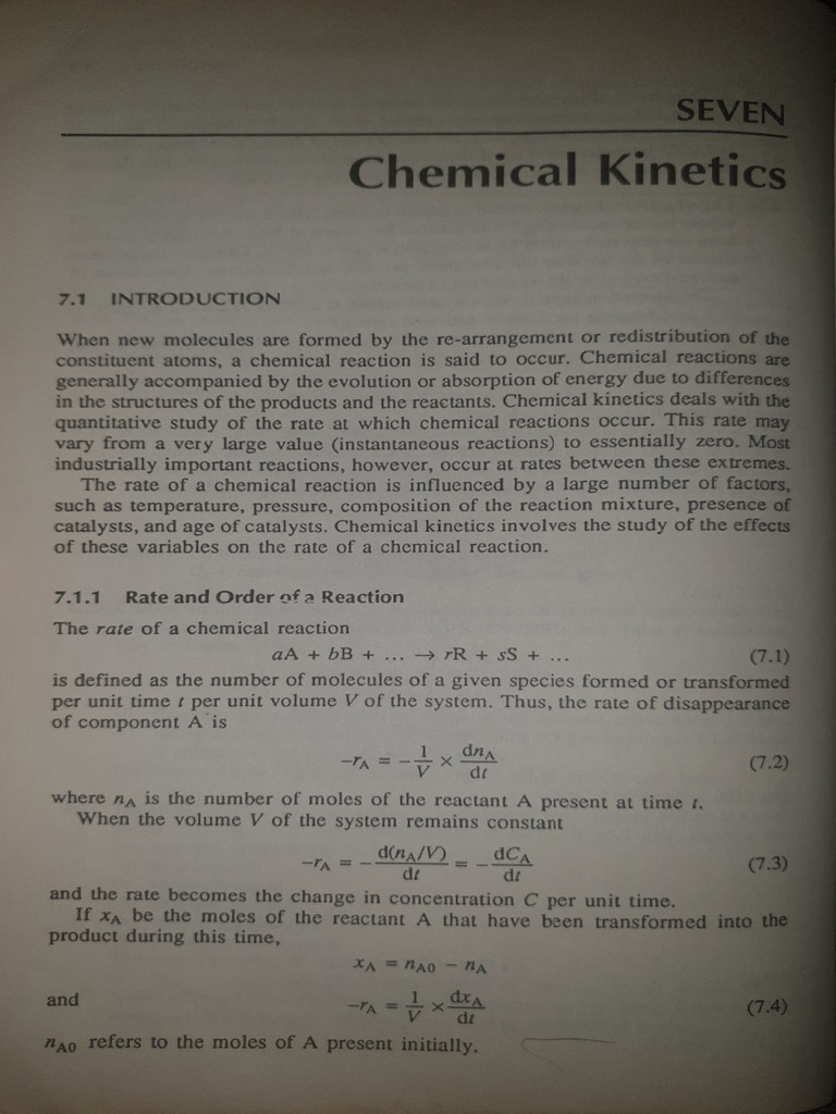 Chemical Kinetics: Reaction Rates and Order | PDF | Reaction Rate ...