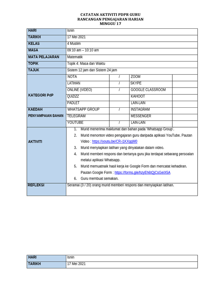 RPH M17 (17-21 Mei) Done | PDF