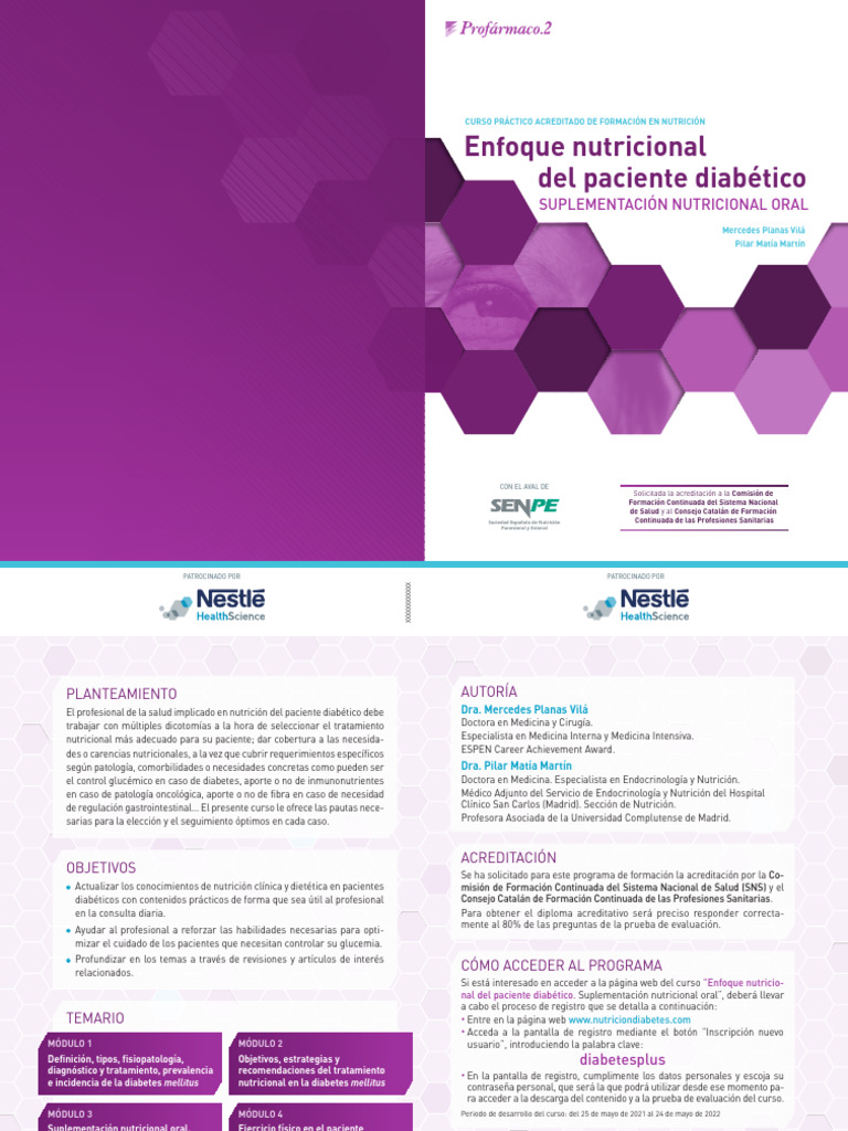 Diptic Diabetis 21 22 | PDF | Diabetes | Dietético