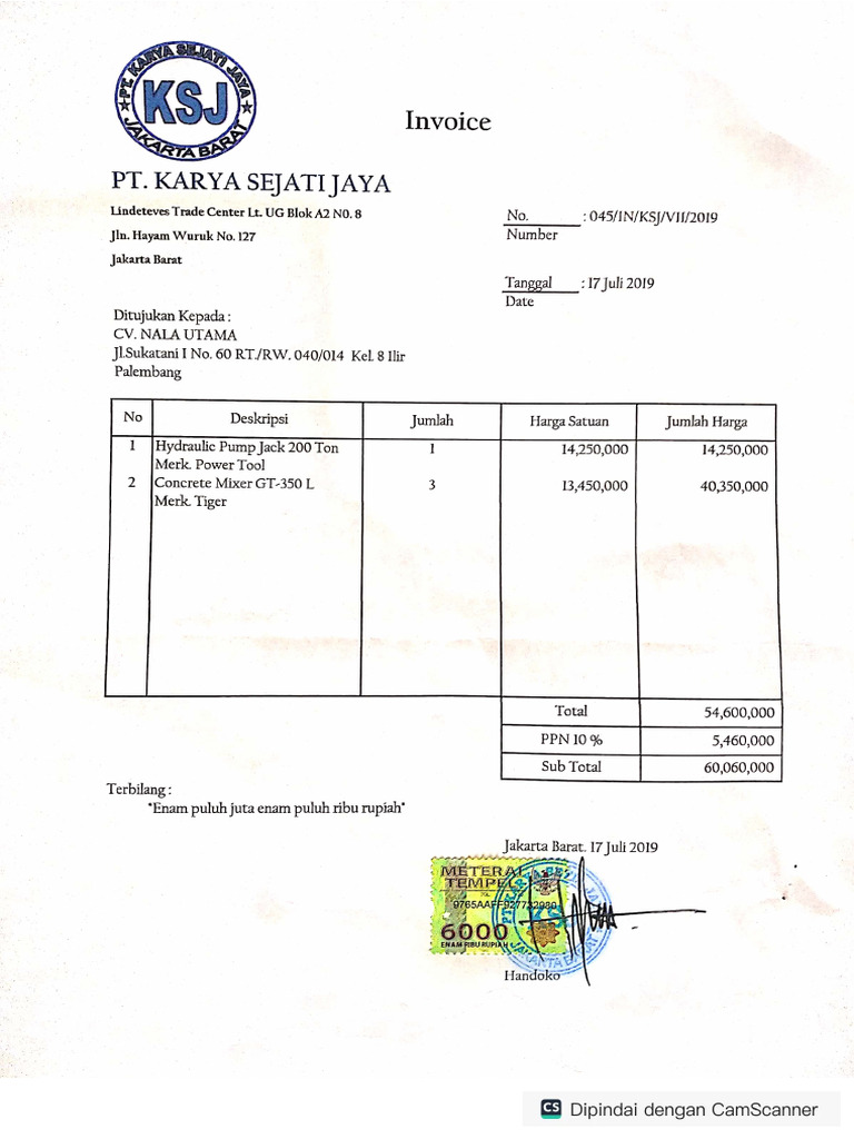 Kwitansi Molen | PDF