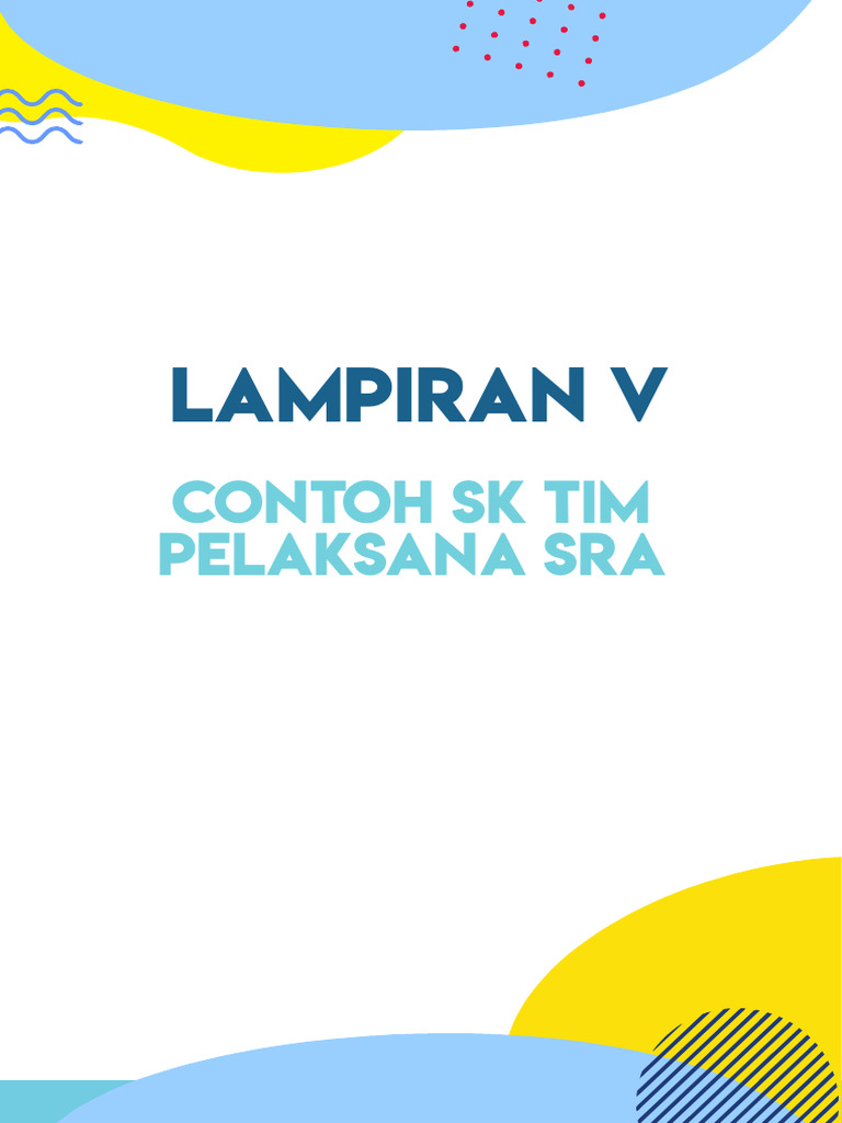 Contoh SK Tim Pelaksana SRA | PDF | Seni