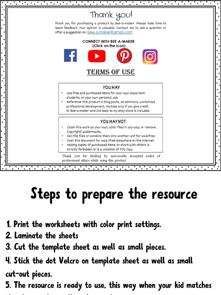 Guidelines To Set Up The Binder | PDF