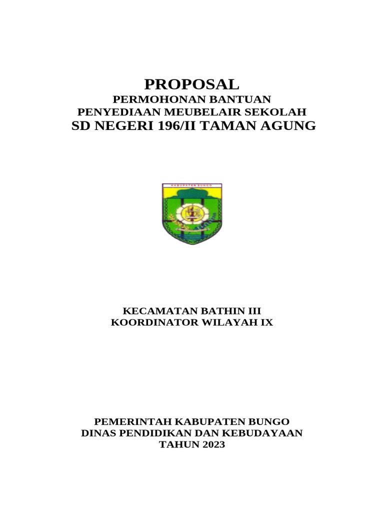 Proposal Meubeler 2023 | PDF