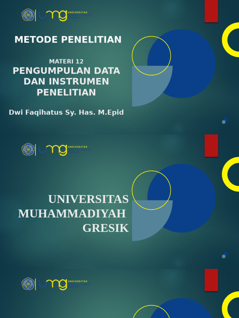 Metopen TM 12 Pengumpulan Data Dan Instrumen Penelitian | PDF