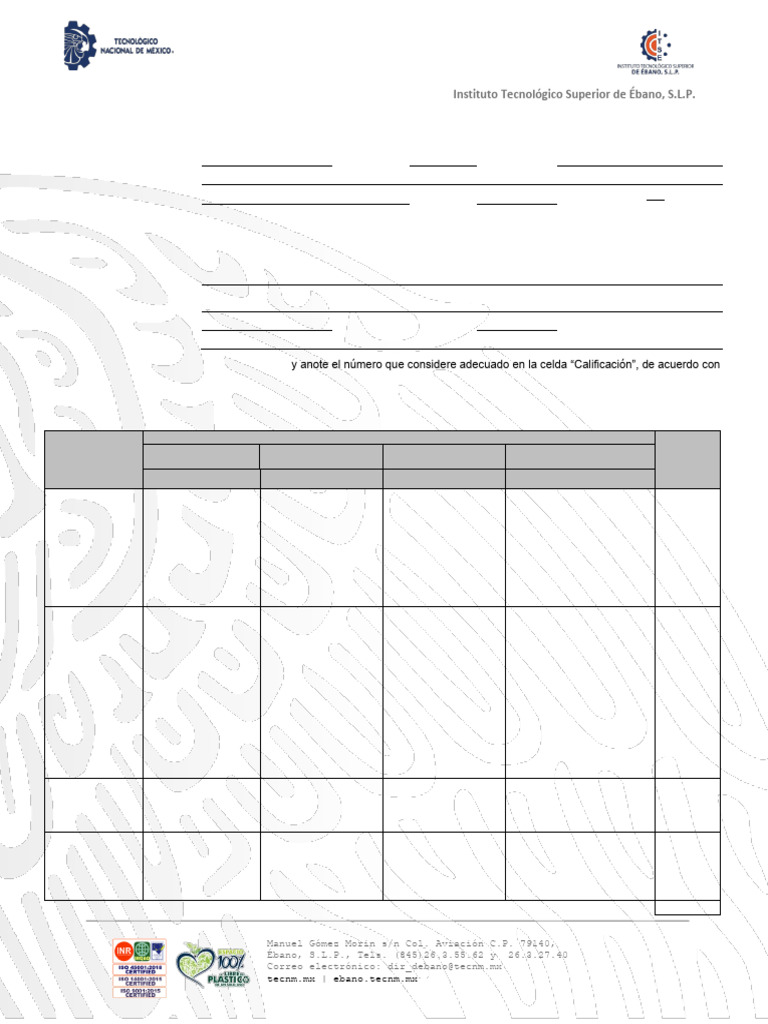 Rubrica Cuadro Comparativo U4 | PDF