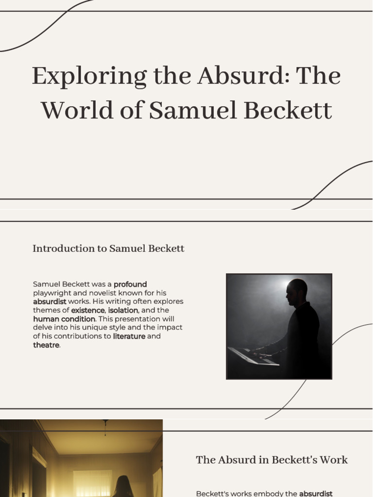 Slidesgo Exploring The Absurd The World of Samuel Beckett 202409260221063HI2 | PDF