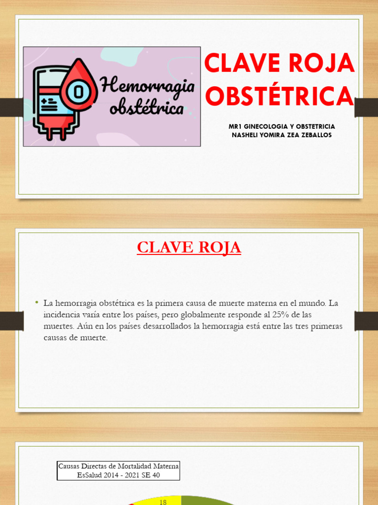 Clave Roja Exposicion Nasheli | PDF | Especialidades Medicas | Medicina ...