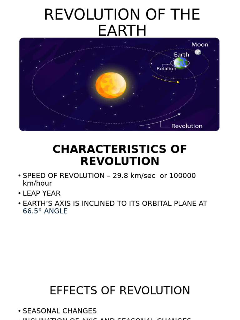 Revolution of The Earth | PDF | Science & Mathematics