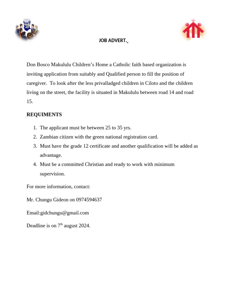 Job Advert-3 | PDF
