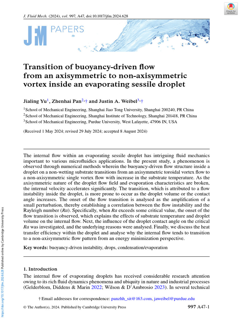 Transition of Buoyancy Driven Flow From An Axisymmetric To Non ...