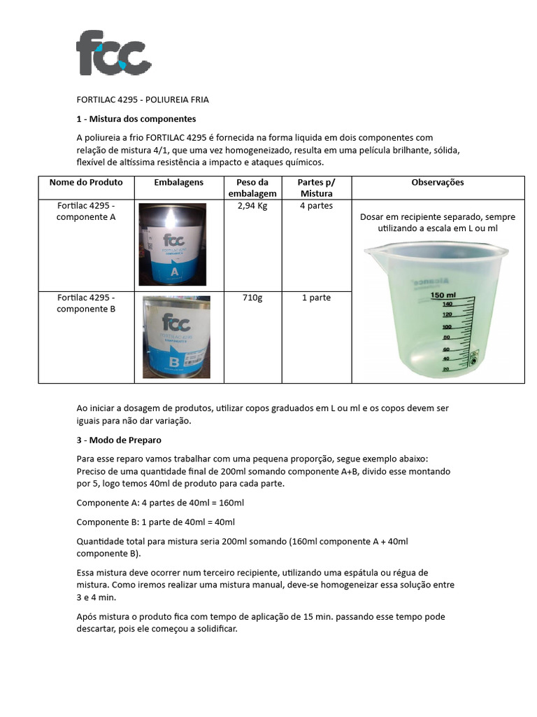 Como Utilizar o Fortilac 4295 | PDF