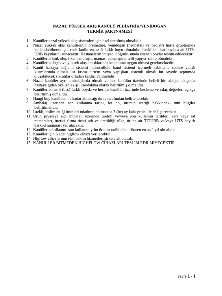 Nazal Yuksek Akis Kanulu | PDF