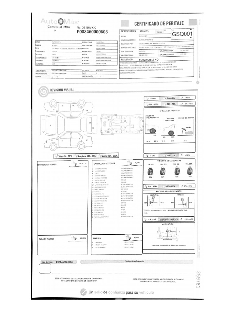 Peritaje GSQ001 | PDF