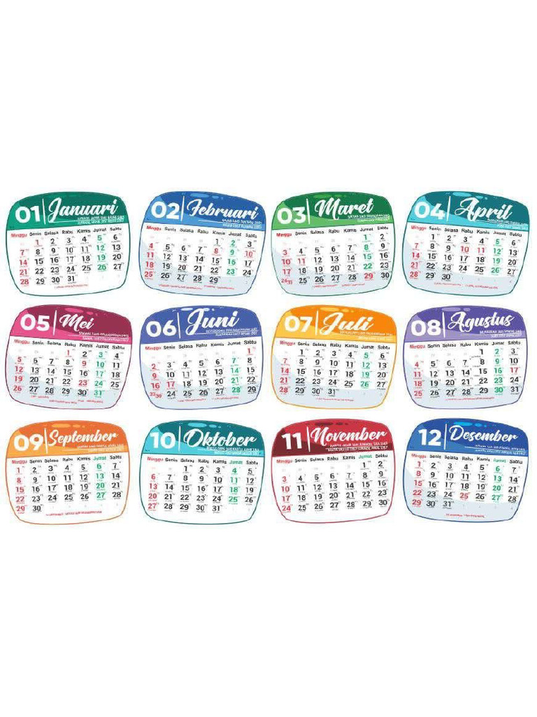 01 Kalender 2024 - TUTORiduan1 | PDF