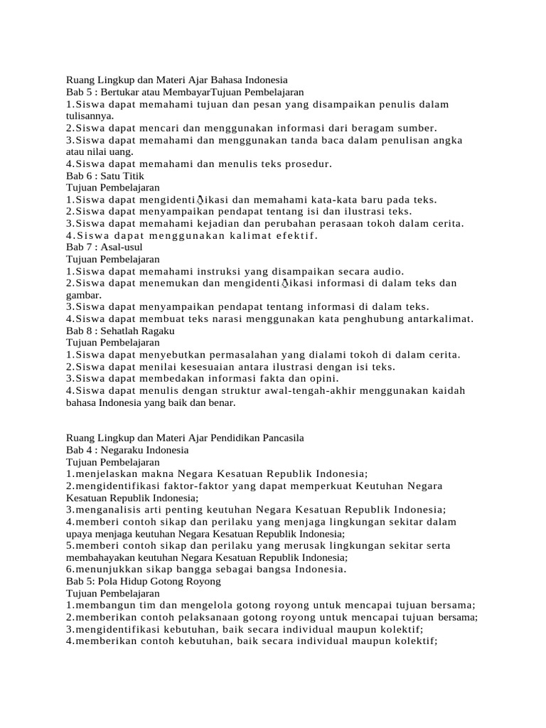 Ruang Lingkup Dan Materi Ajar | PDF | Karier & Perkembangan | Seni